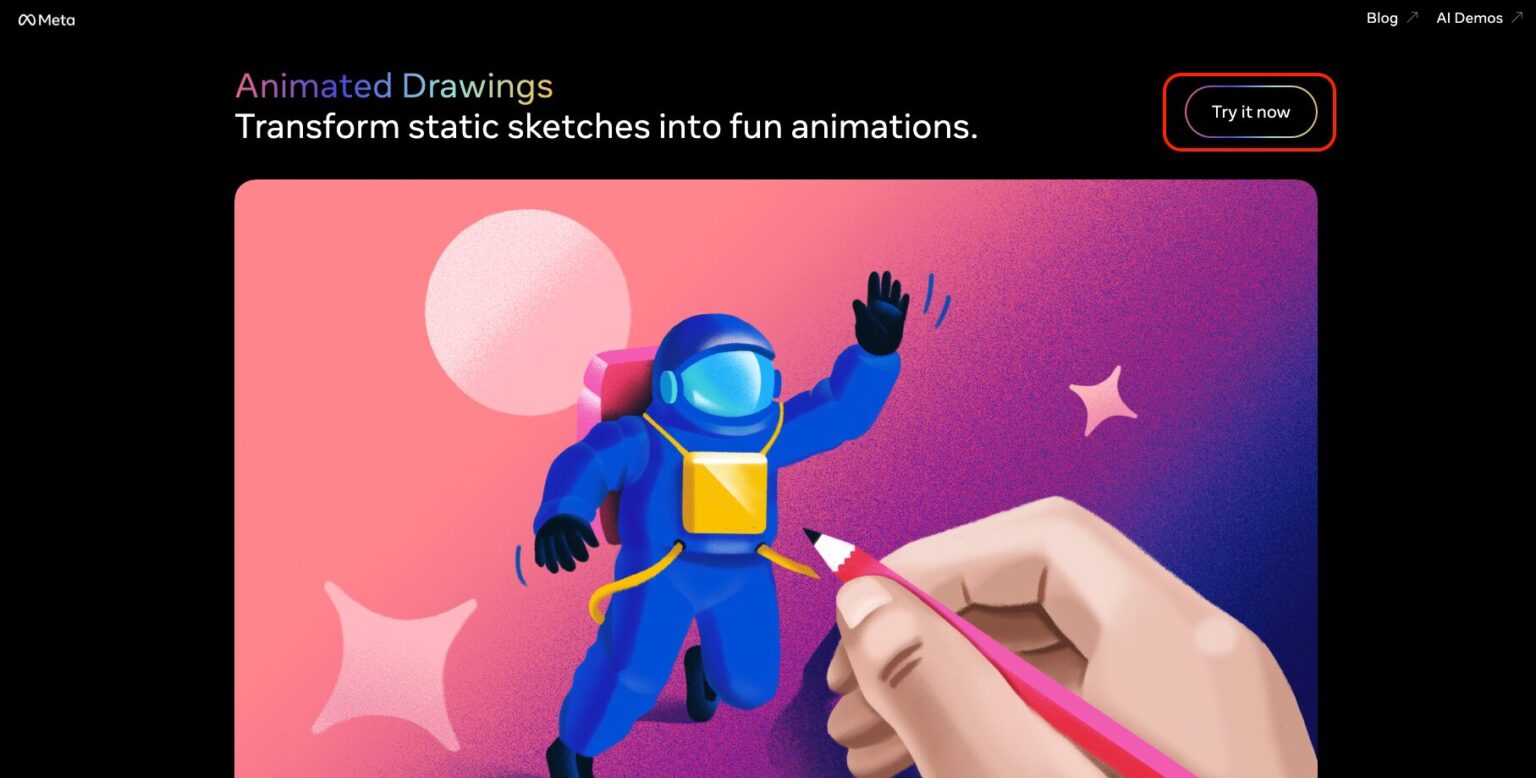 Animated Drawings(アニメイテッド ドローイング) | 生成AIサービス一覧