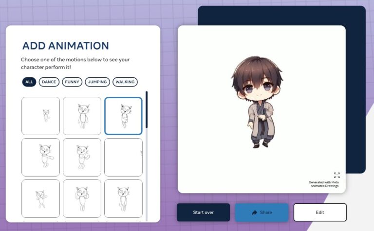 Animated Drawings(アニメイテッド ドローイング) | 生成AIサービス一覧