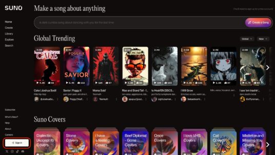 SunoAI(スノ/スーノ/スノー エーアイ) | 生成AIサービス一覧