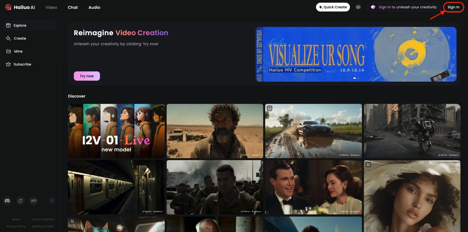 Hailuo AI(ハイルオ エーアイ) | 生成AIサービス一覧